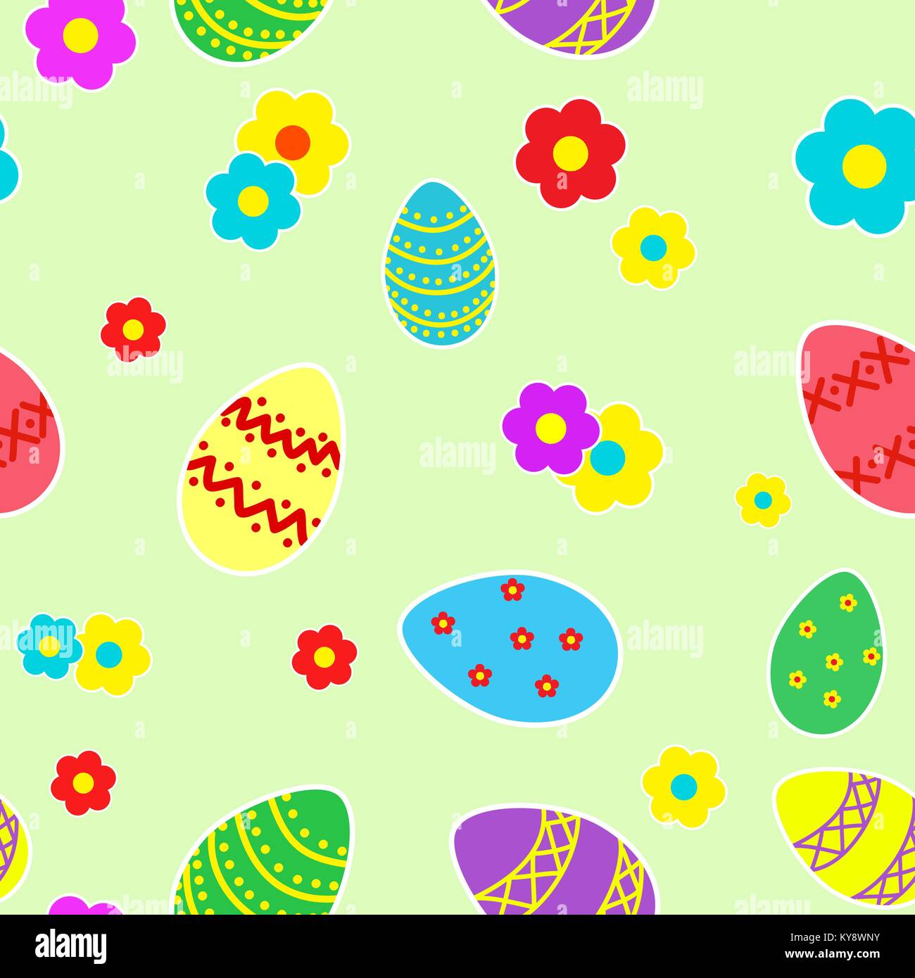 Decorated painted easter eggs Stock Vector Images - Alamy