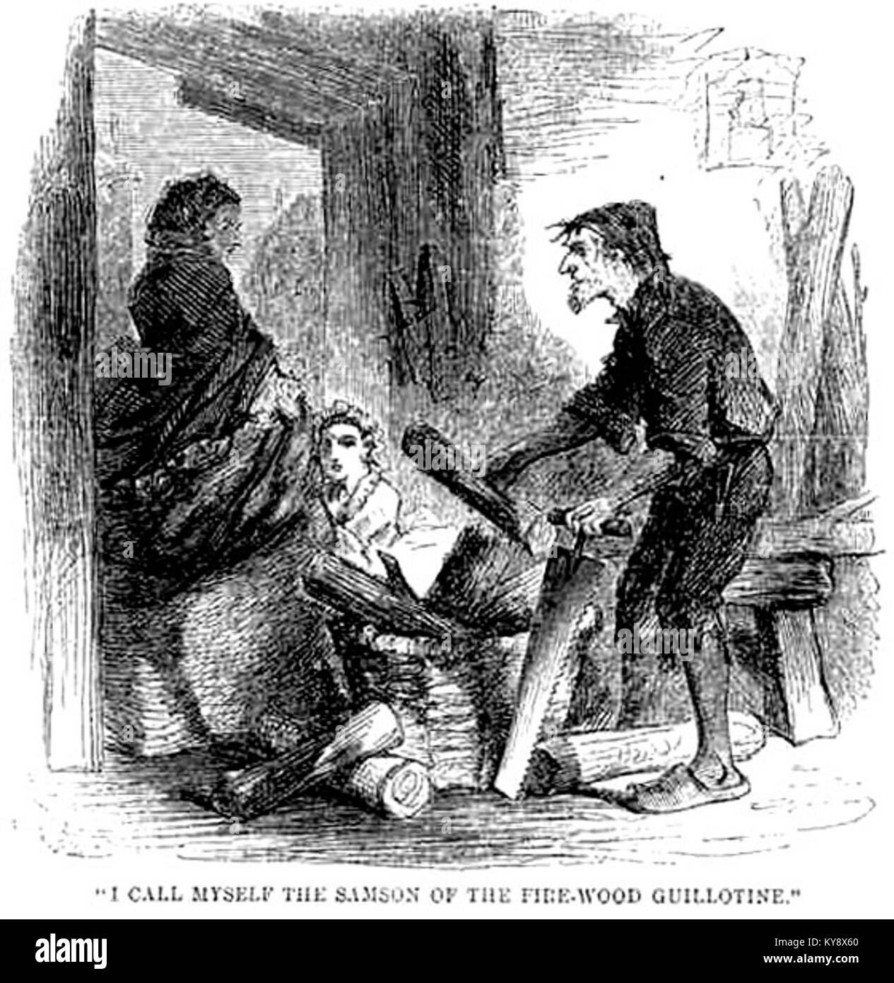 An illustration by John McLenan depicting Lucie waiting on a pavement ...