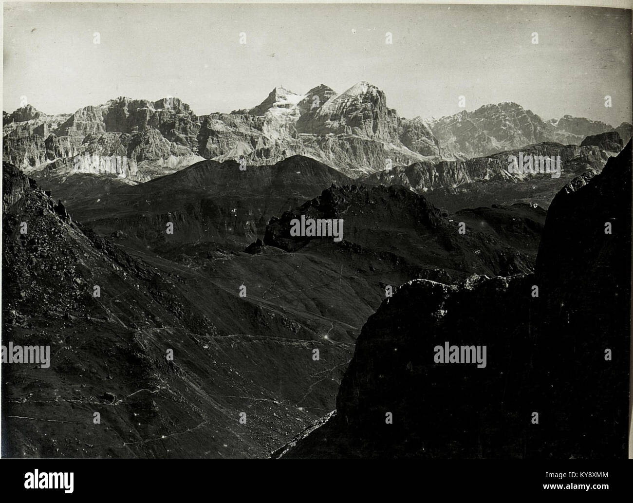 View of artillery barracks and gun positions at the D-Stellung site in ...