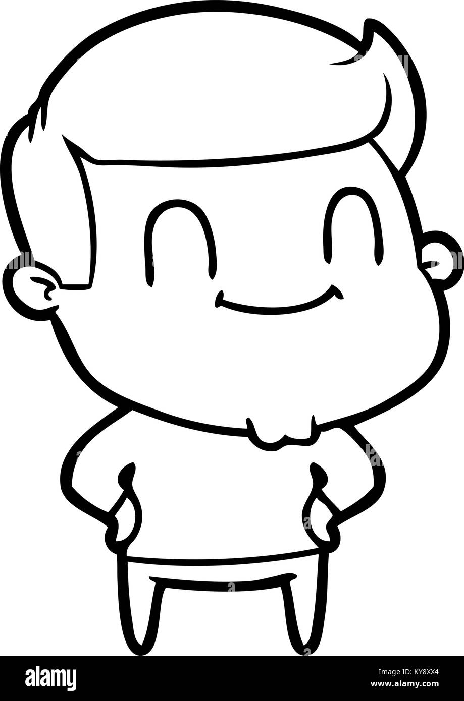 cartoon happy man Stock Vector Image & Art - Alamy