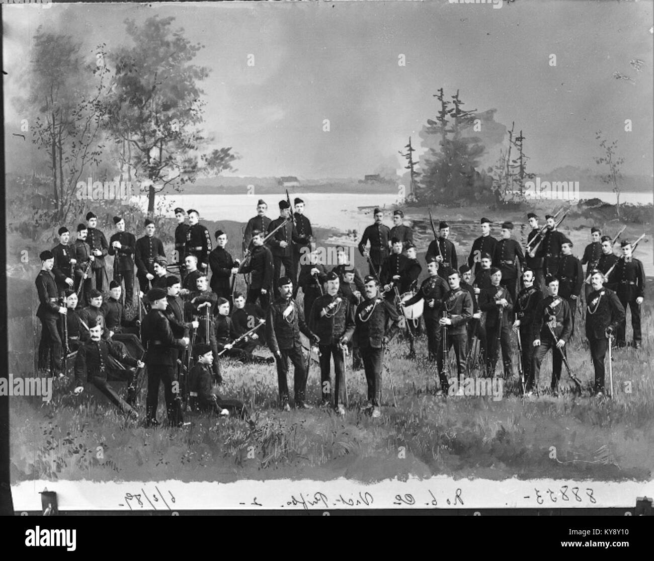 No. 6 Company, Victoria Rifles, Montreal, QC, composite, 1889 Stock ...