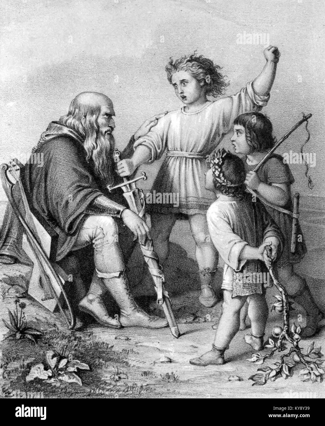 Heroic figure Black and White Stock Photos & Images - Alamy