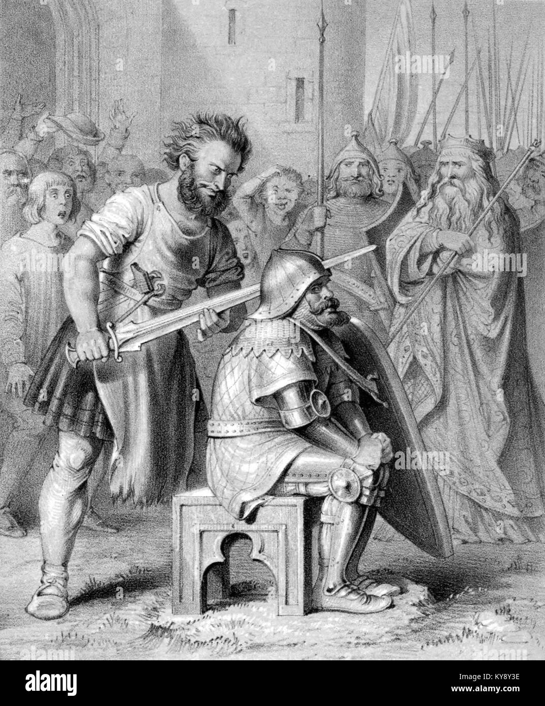 Illustration of the heroic figure Siegfried, depicting a character from ...