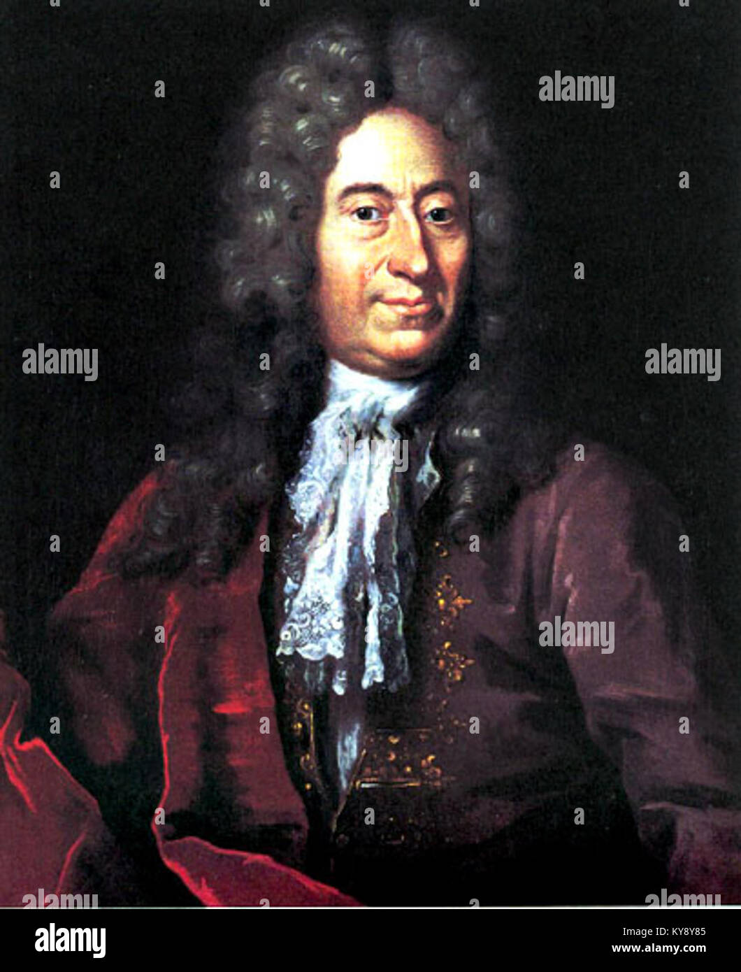 Ole Rømer, a renowned Danish astronomer, is depicted in a painting by ...