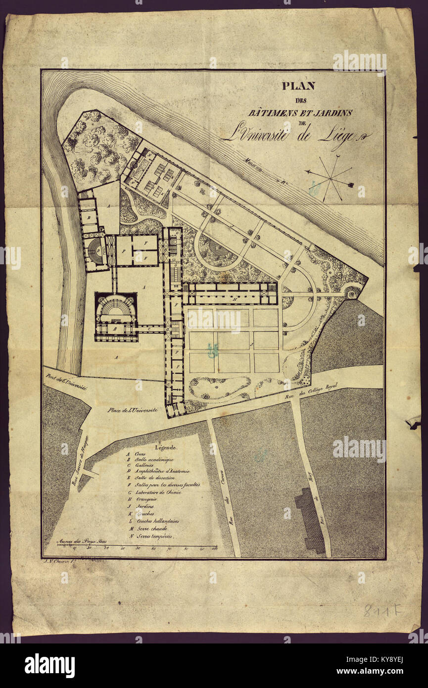 This map, 'Plan Université par Chevron,' provides a detailed layout of ...