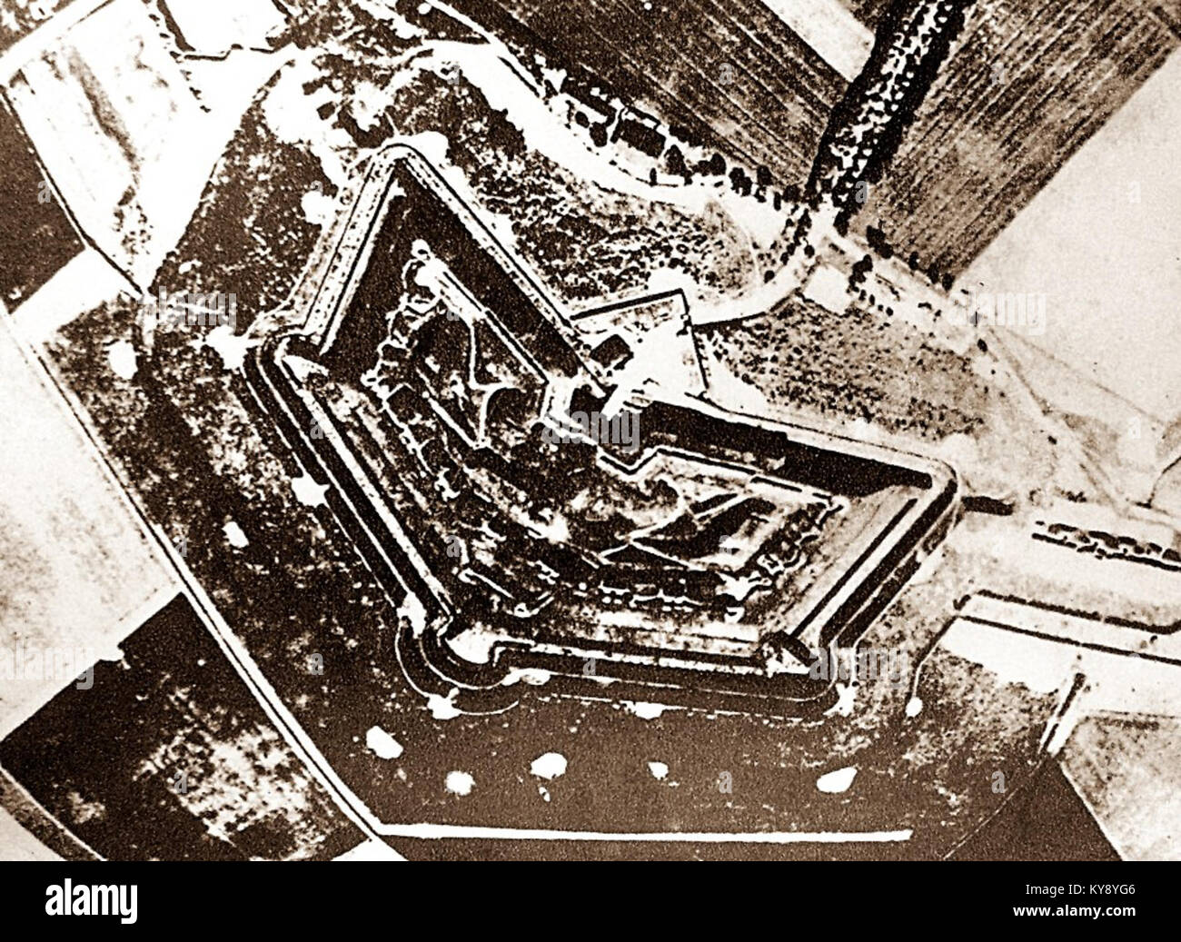 Fort I in Poznań, Poland, an important military fortification, with ...