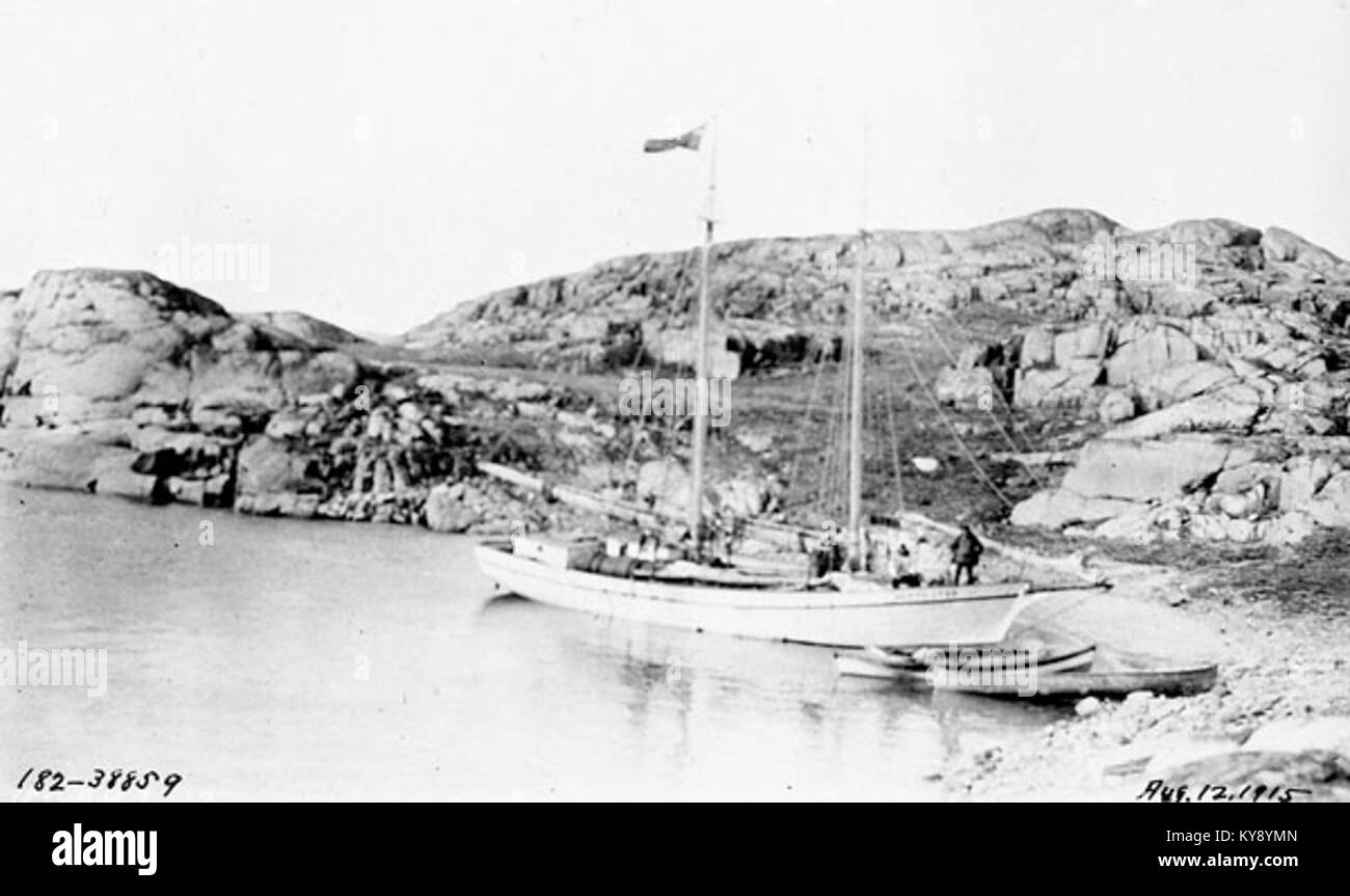 The North Star in Cape Barrow Harbour (now Nunavut Stock Photo - Alamy