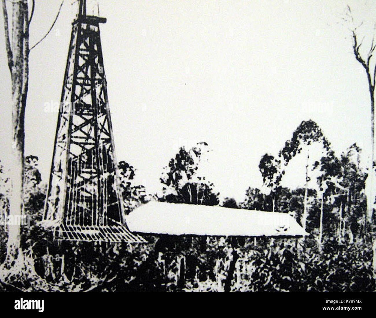 The first oil rig in Miri (Grand Old Lady Stock Photo - Alamy