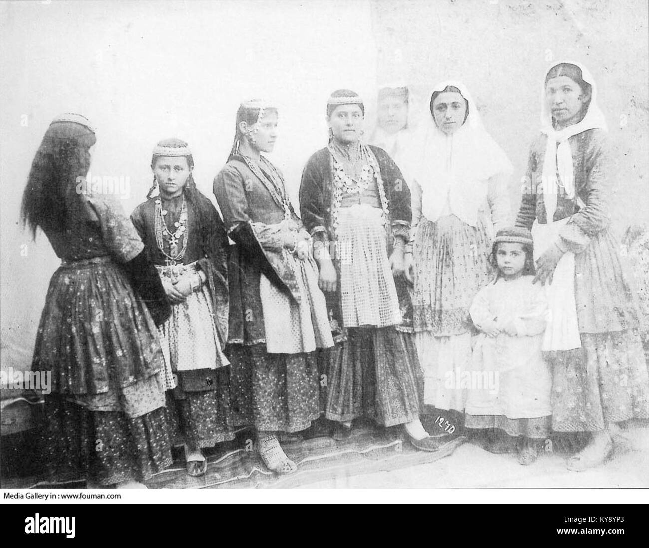 Qajar Armenian Women Stock Photo - Alamy