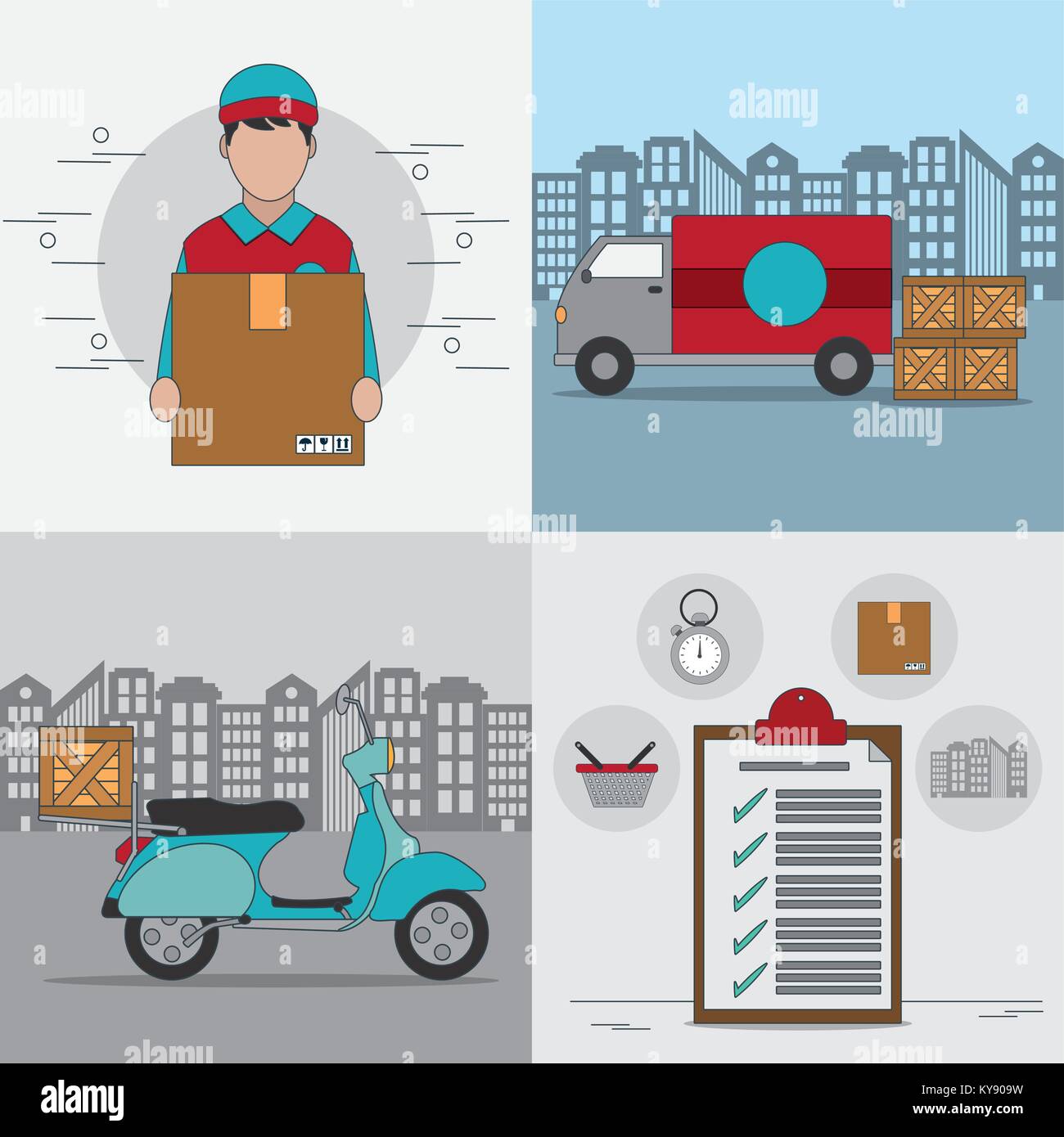 Delivery and shipping design Stock Vector Image & Art - Alamy
