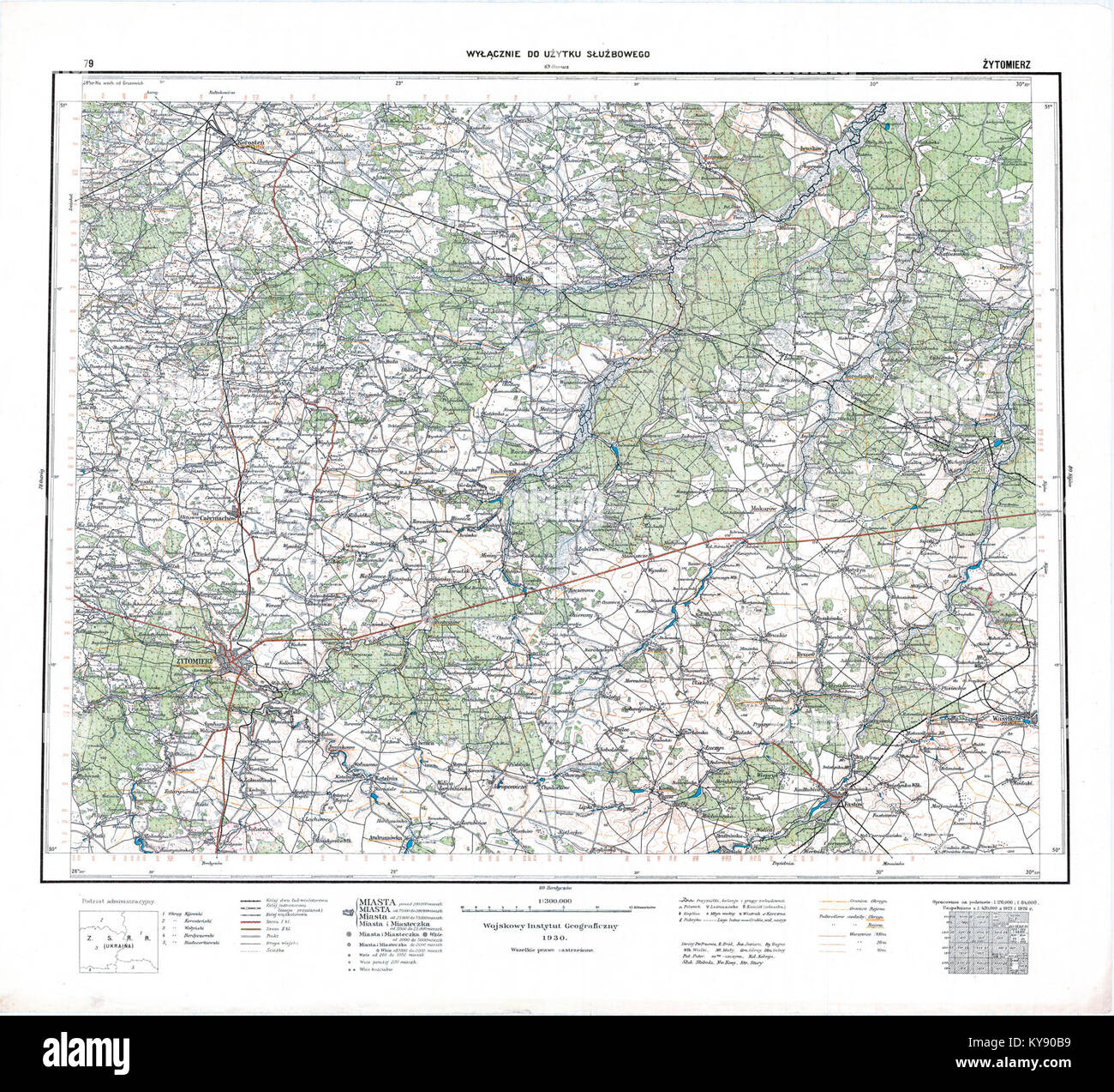 The *WIG Mapa Operacyjna Polski* is a historical operational map from ...