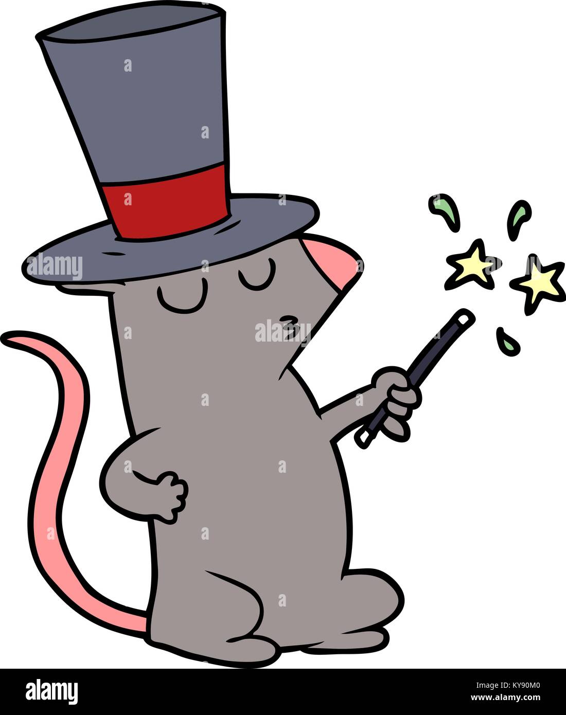 cartoon mouse magician Stock Vector Image & Art - Alamy