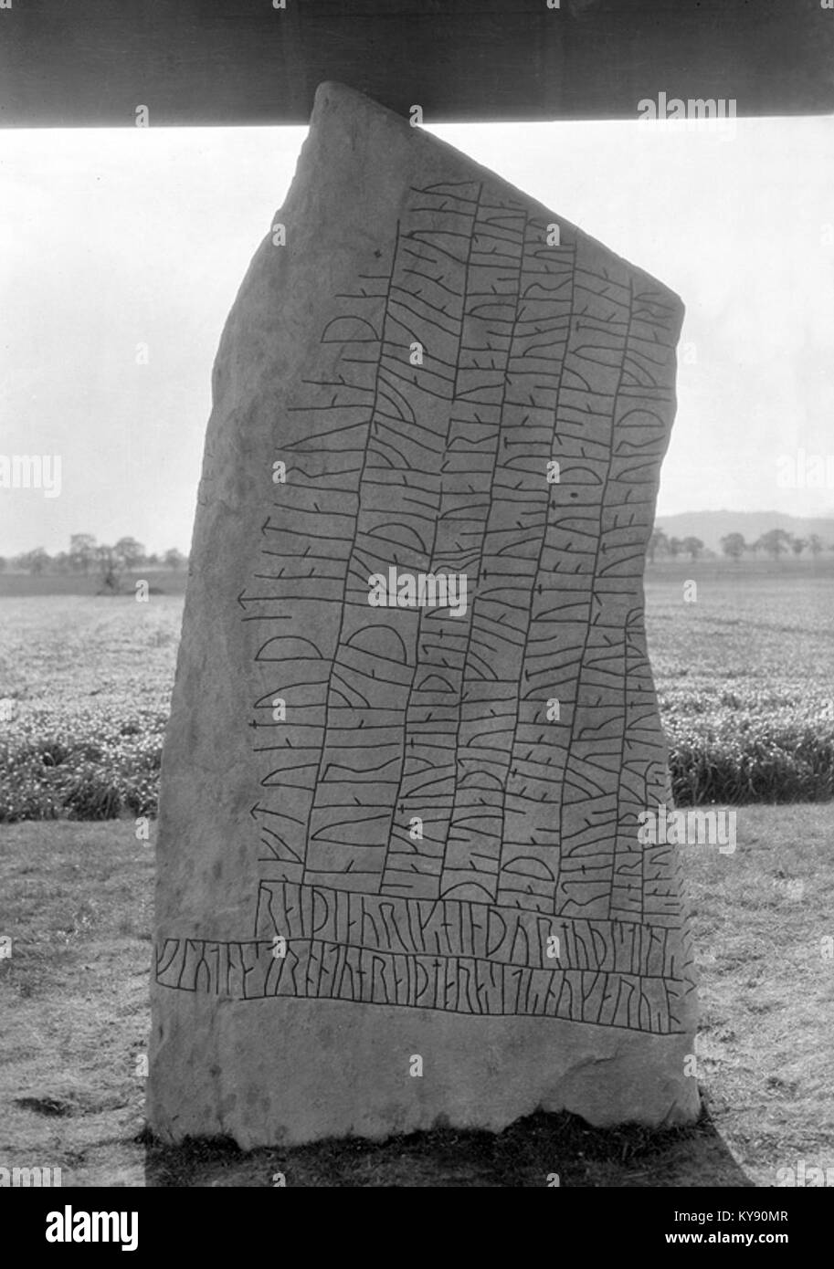 The Rök stone is an important historical Swedish runestone located in ...