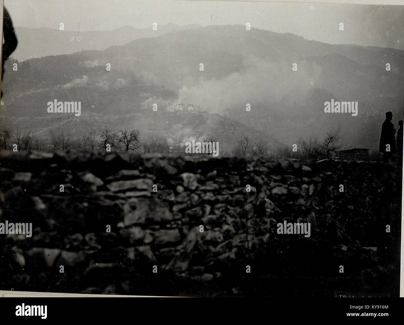 Photograph documenting the primary drill of a Sturm Battalion at Selva ...