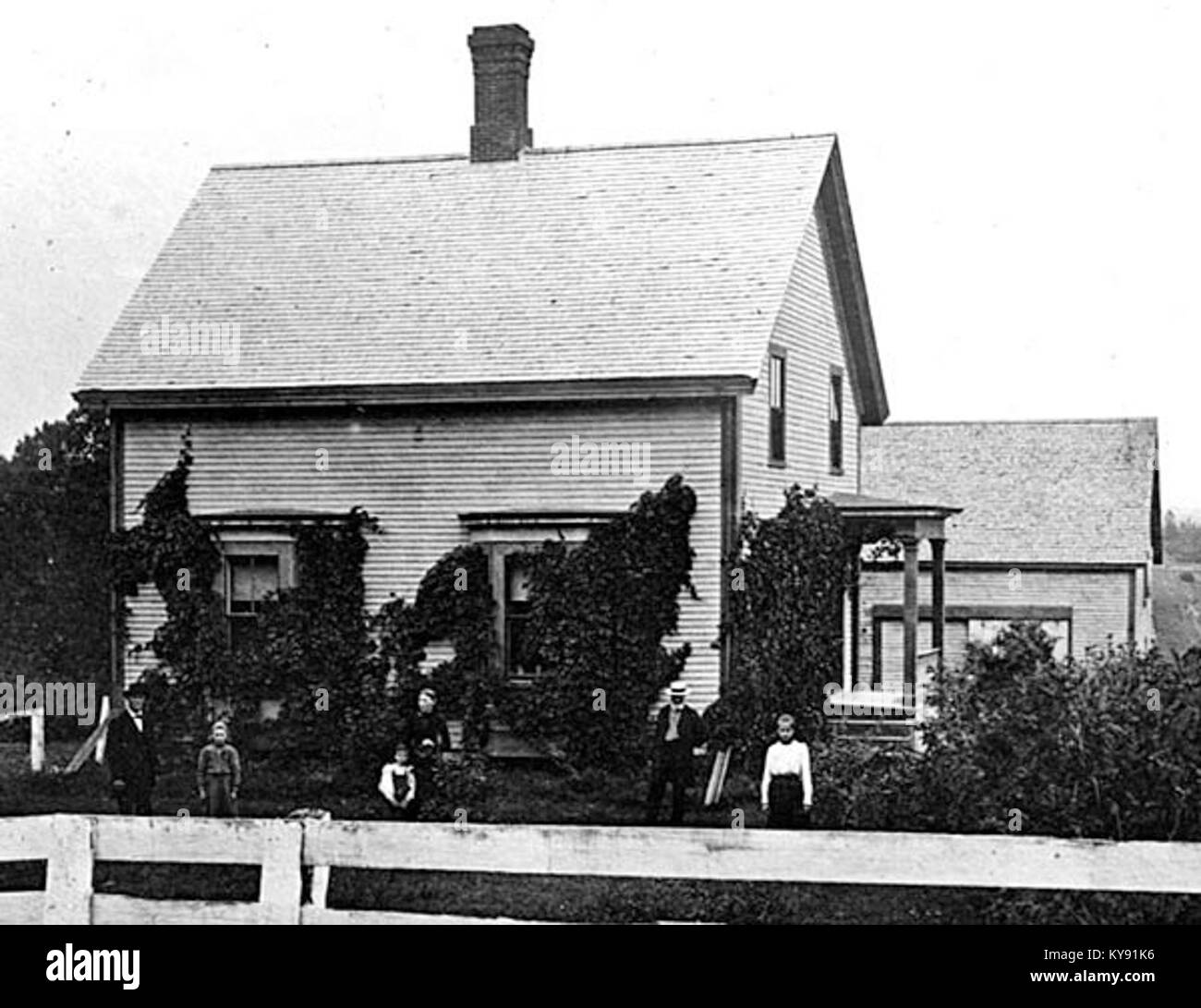 This image shows the presbytère (rectory) in Oak Bay, Canada, built in ...
