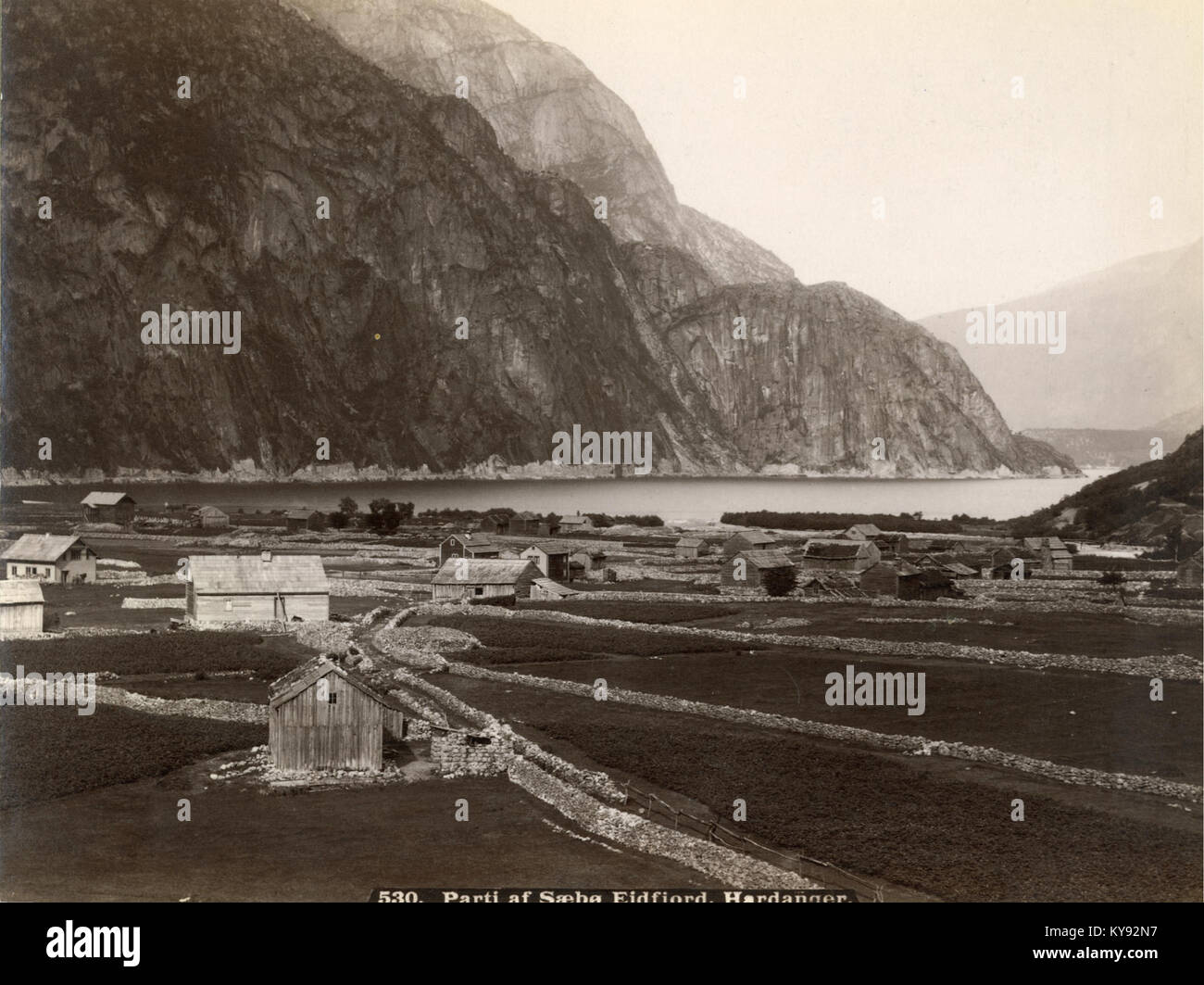 This image captures a historic site in Sæbø, Eidfjord, Hordaland ...