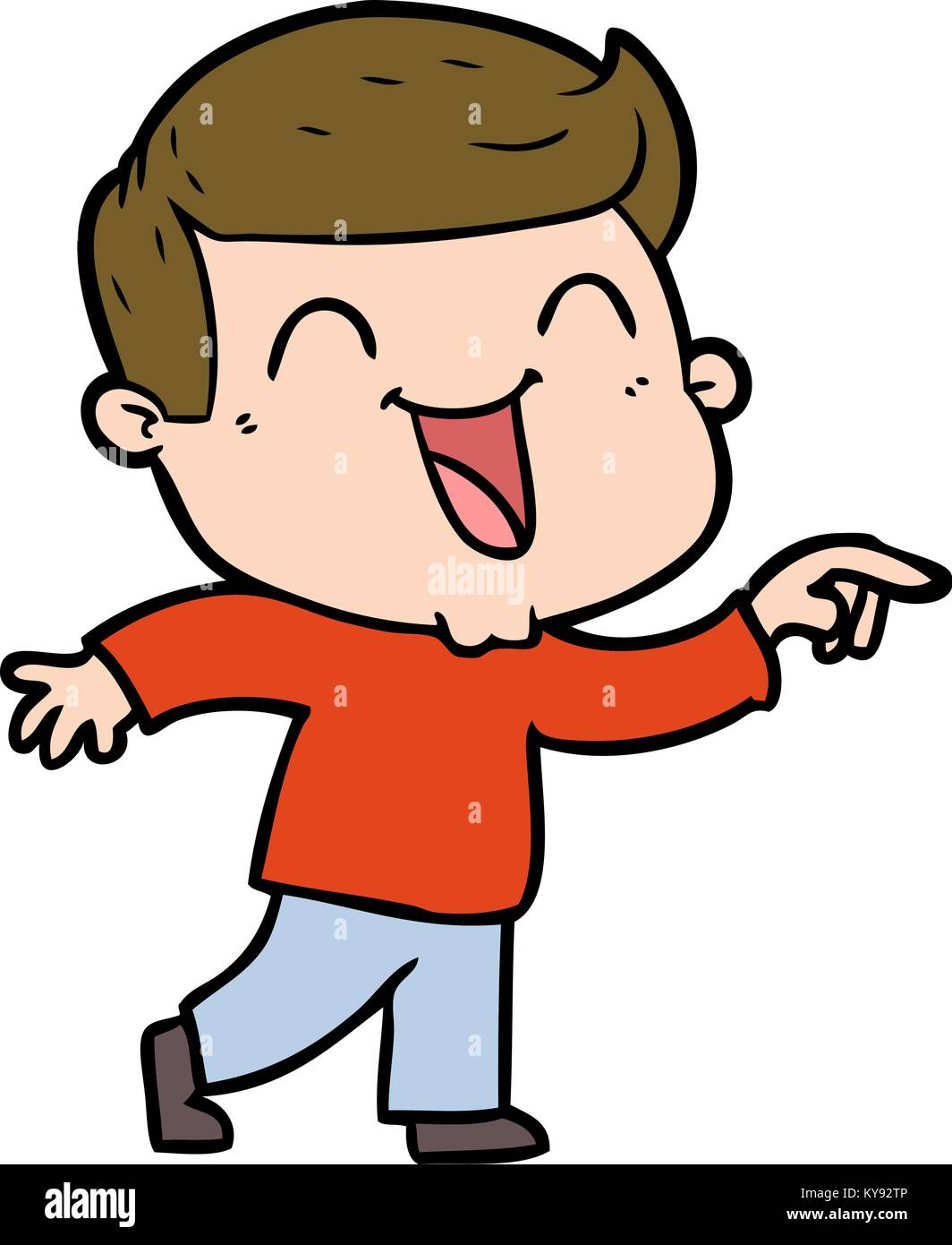 cartoon man laughing Stock Vector Image & Art - Alamy