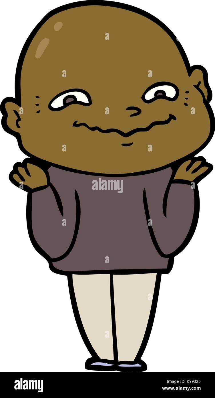 cartoon creepy guy Stock Vector Image & Art - Alamy