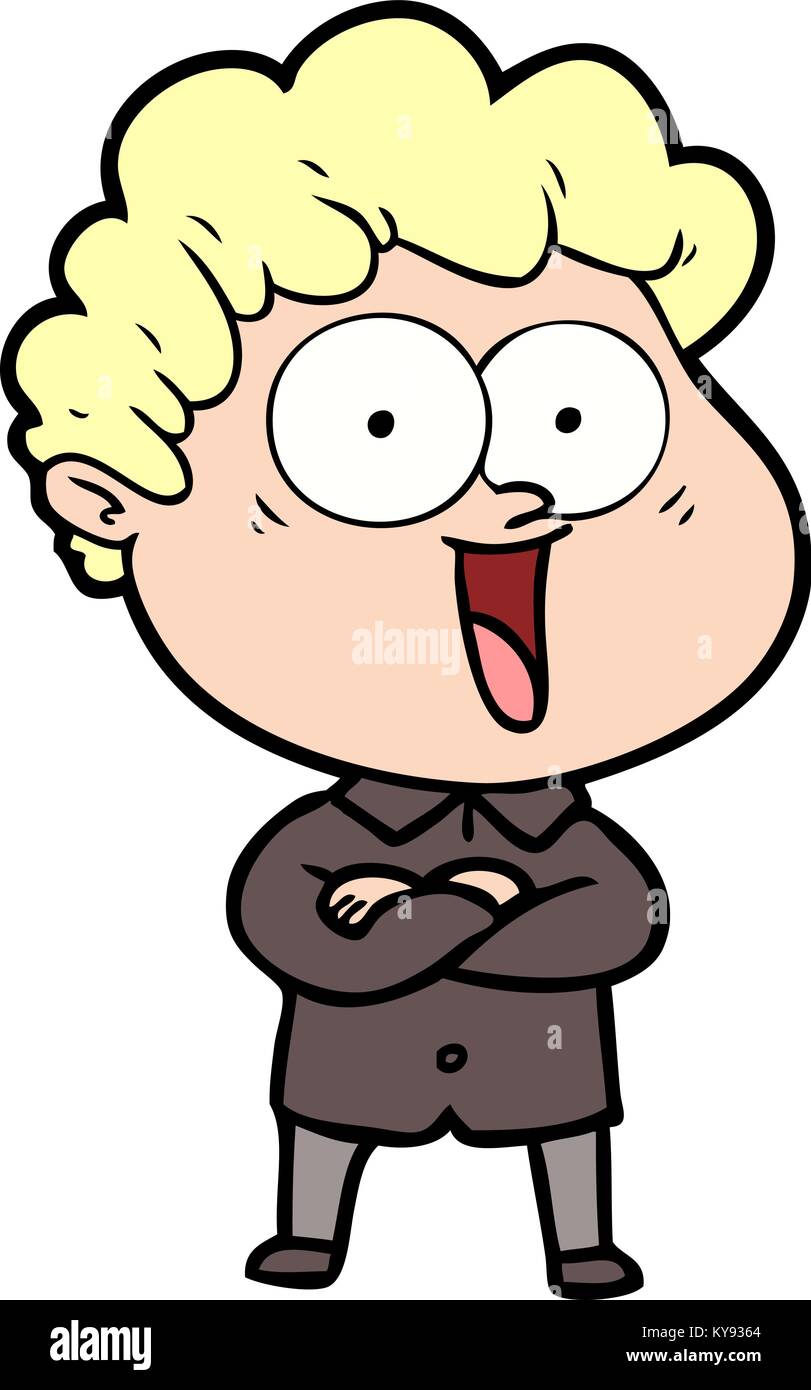 cartoon happy man Stock Vector Image & Art - Alamy