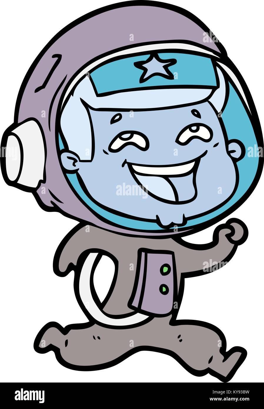 Astronaut character cartoon spaceman Stock Vector Images - Alamy