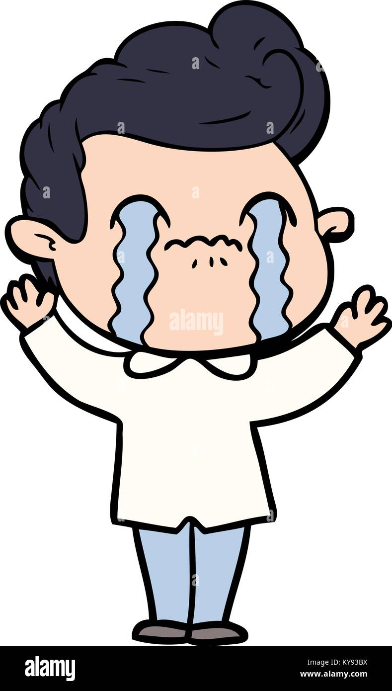 cartoon man crying Stock Vector Image & Art - Alamy