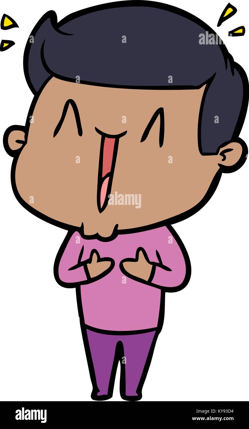 cartoon happy man Stock Vector Image & Art - Alamy