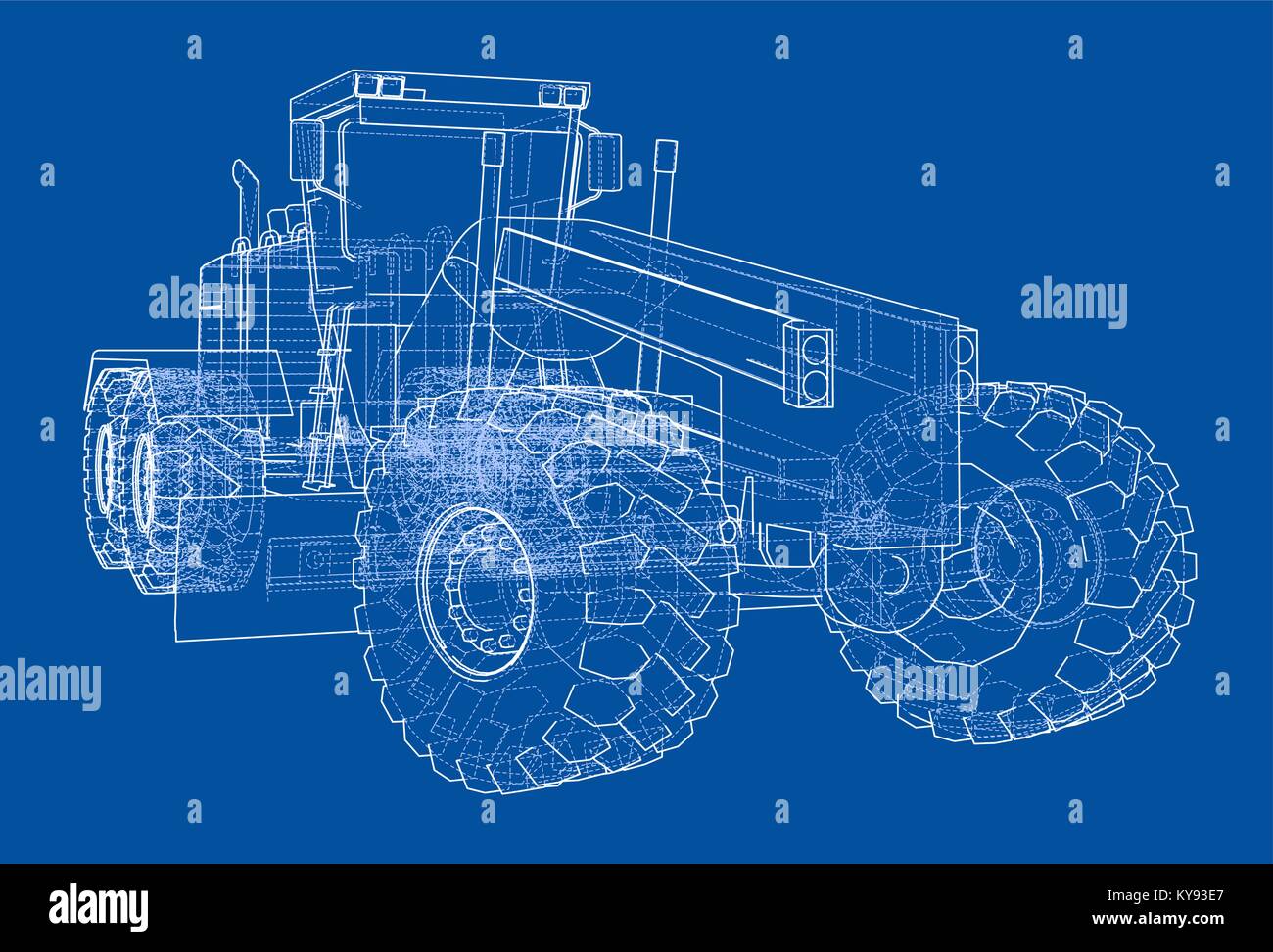 Road grader. Vector Stock Vector Image & Art - Alamy