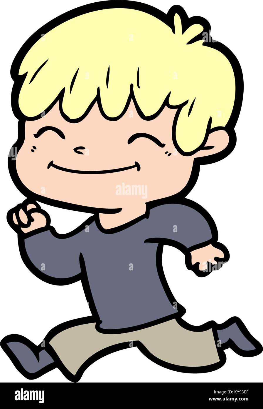 cartoon happy boy Stock Vector Image & Art - Alamy
