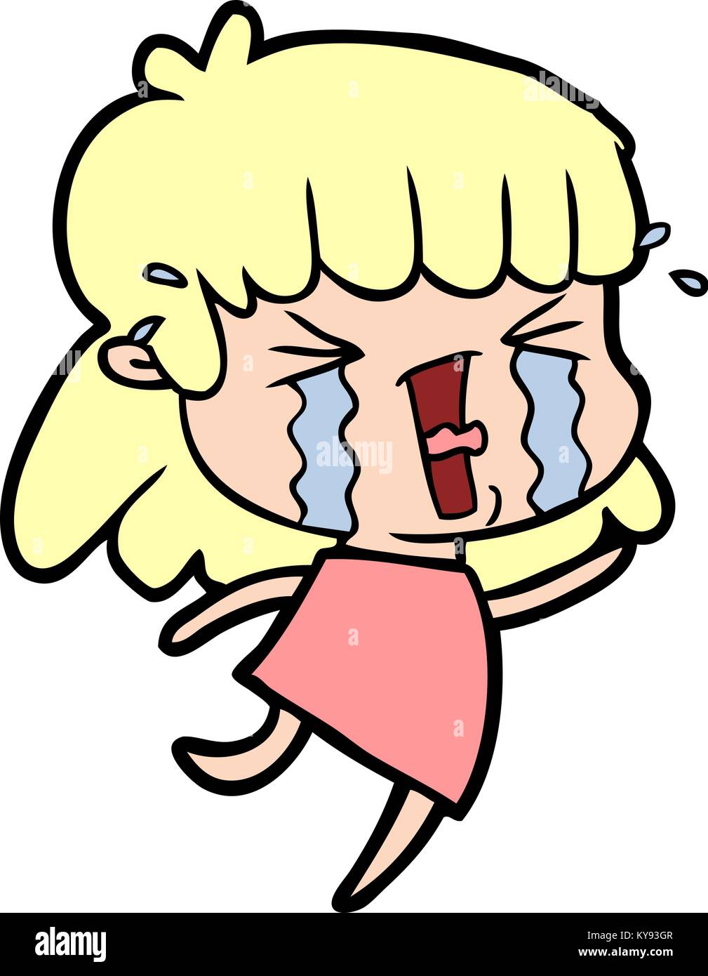 cartoon woman in tears Stock Vector Image & Art - Alamy