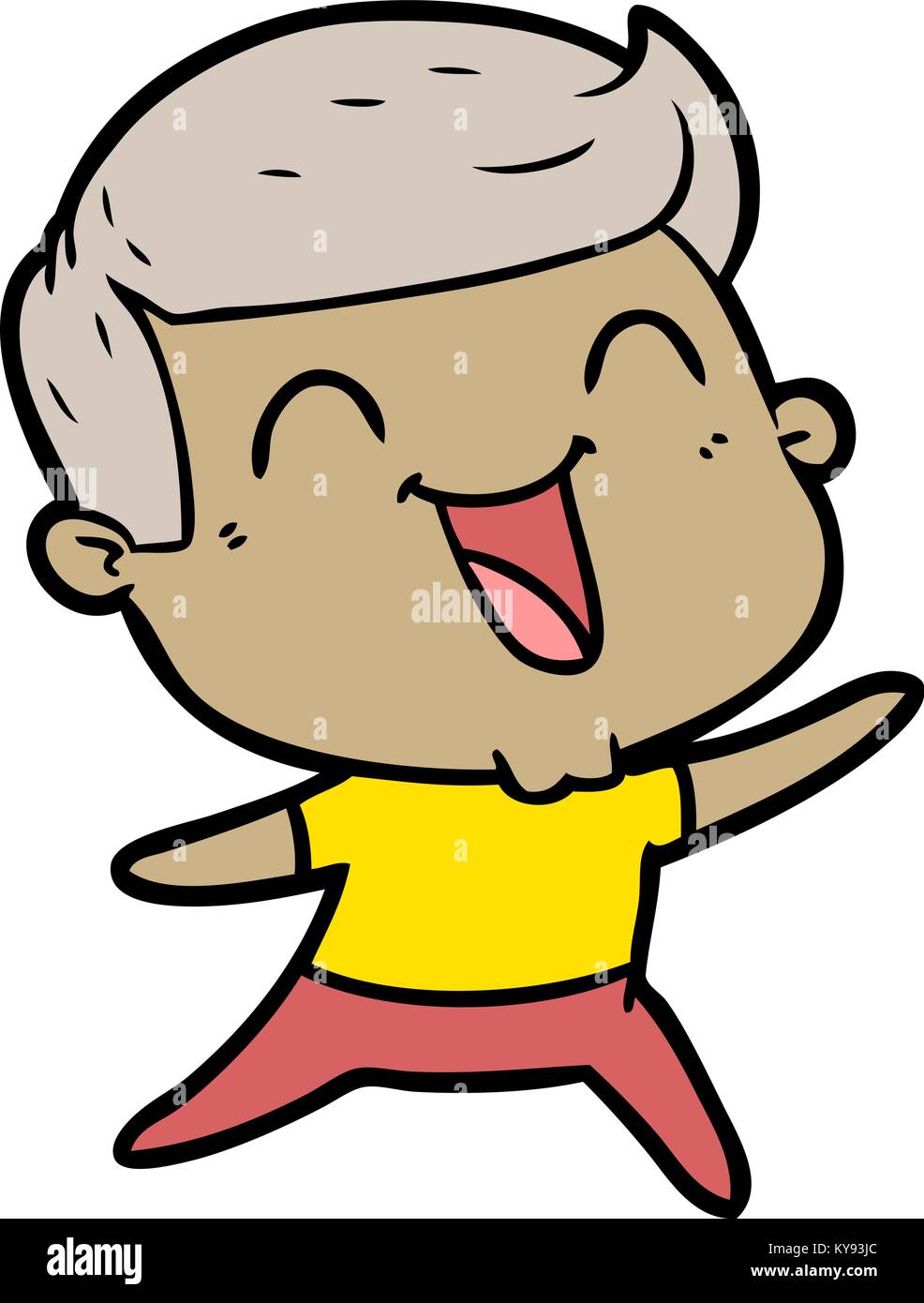 cartoon man laughing Stock Vector Image & Art - Alamy
