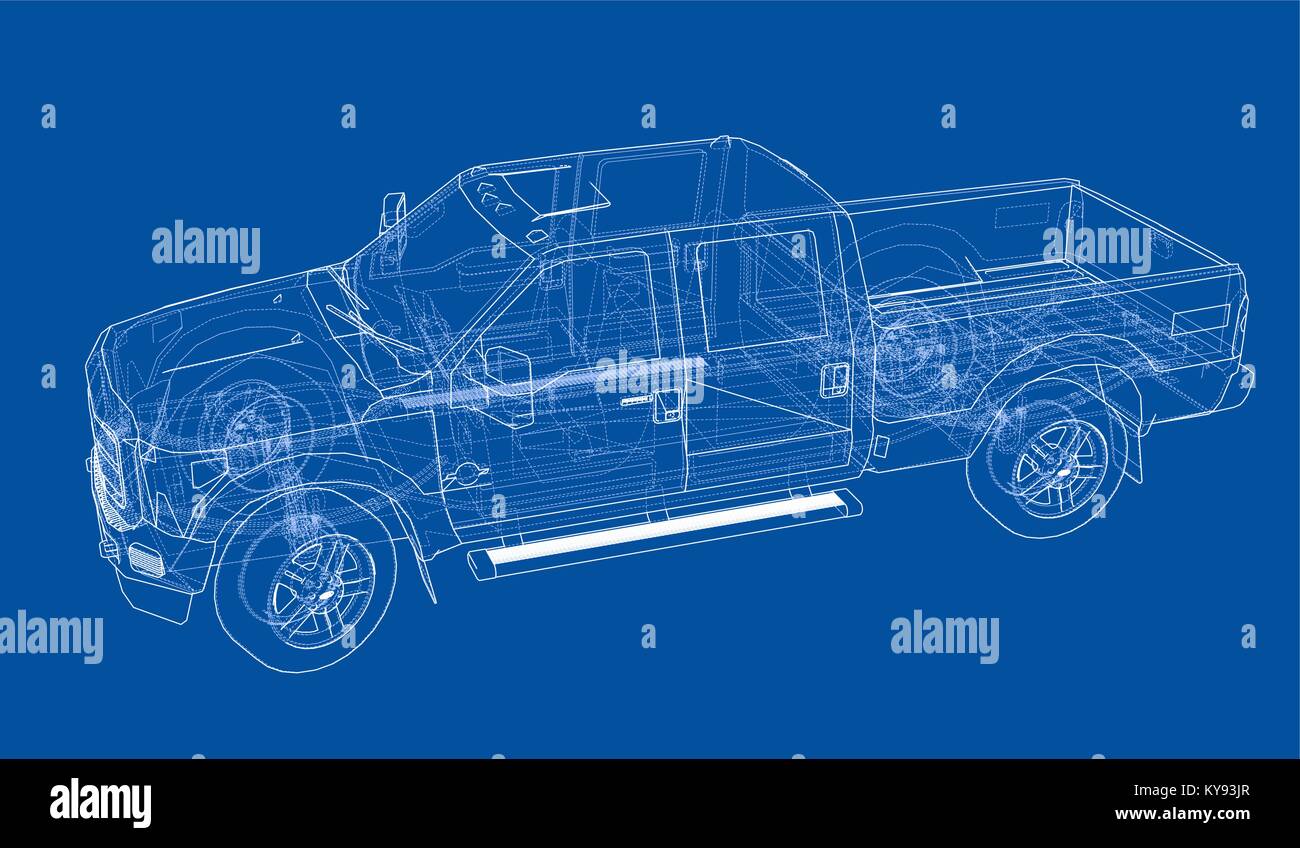 Car SUV drawing outline. Vector Stock Vector Image & Art - Alamy