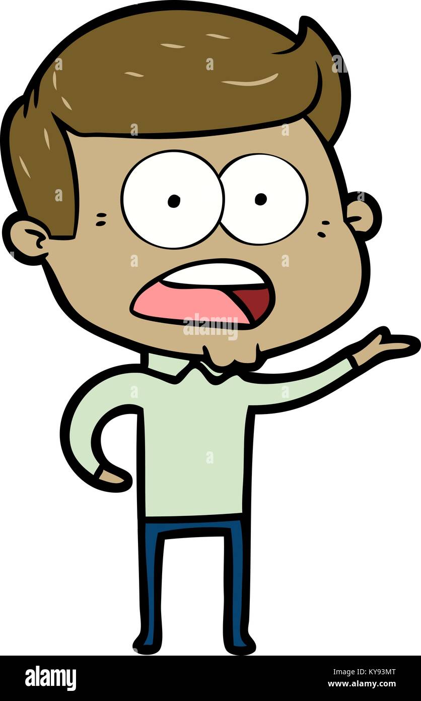 cartoon shocked man Stock Vector Image & Art - Alamy