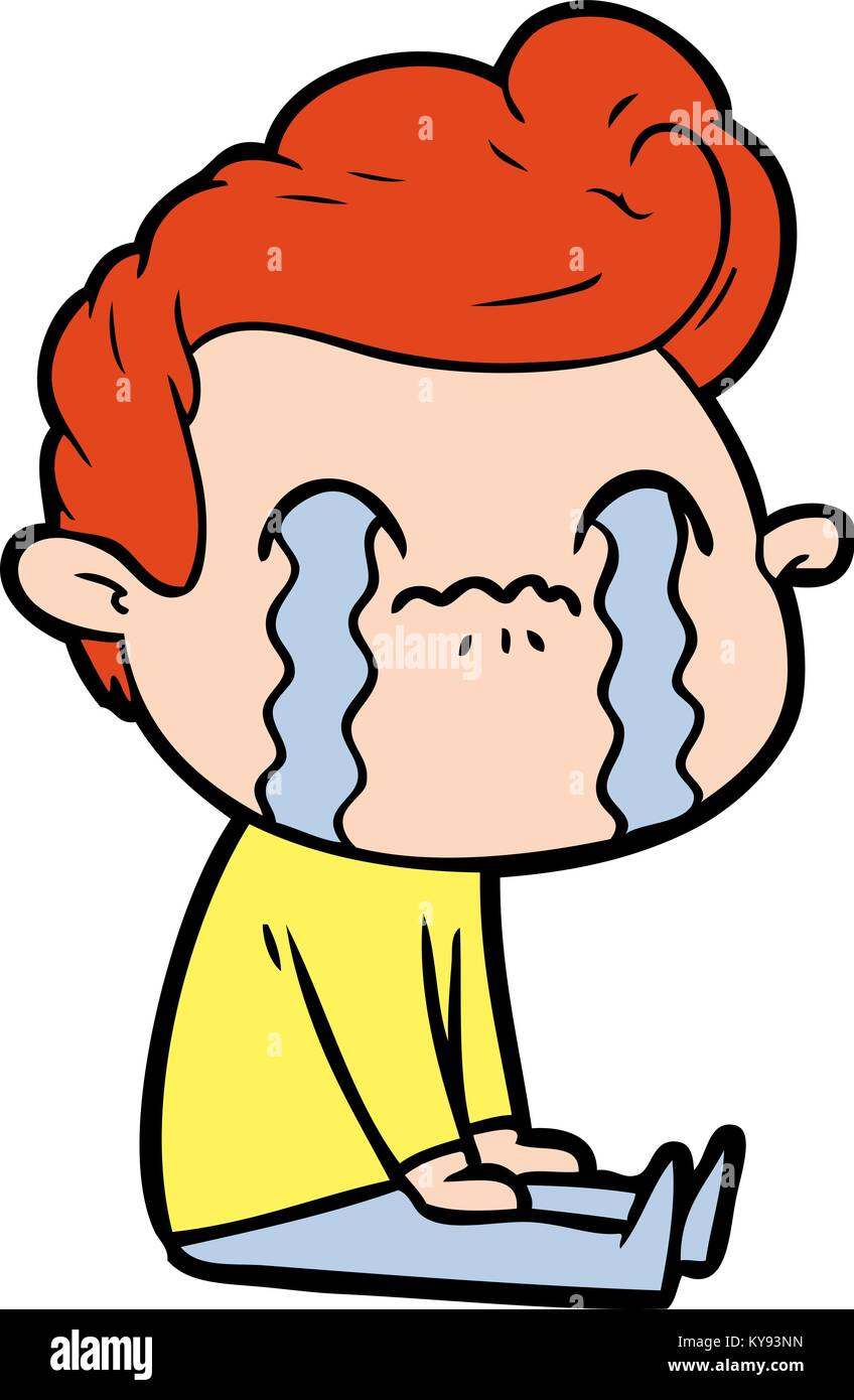 cartoon man crying Stock Vector Image & Art - Alamy