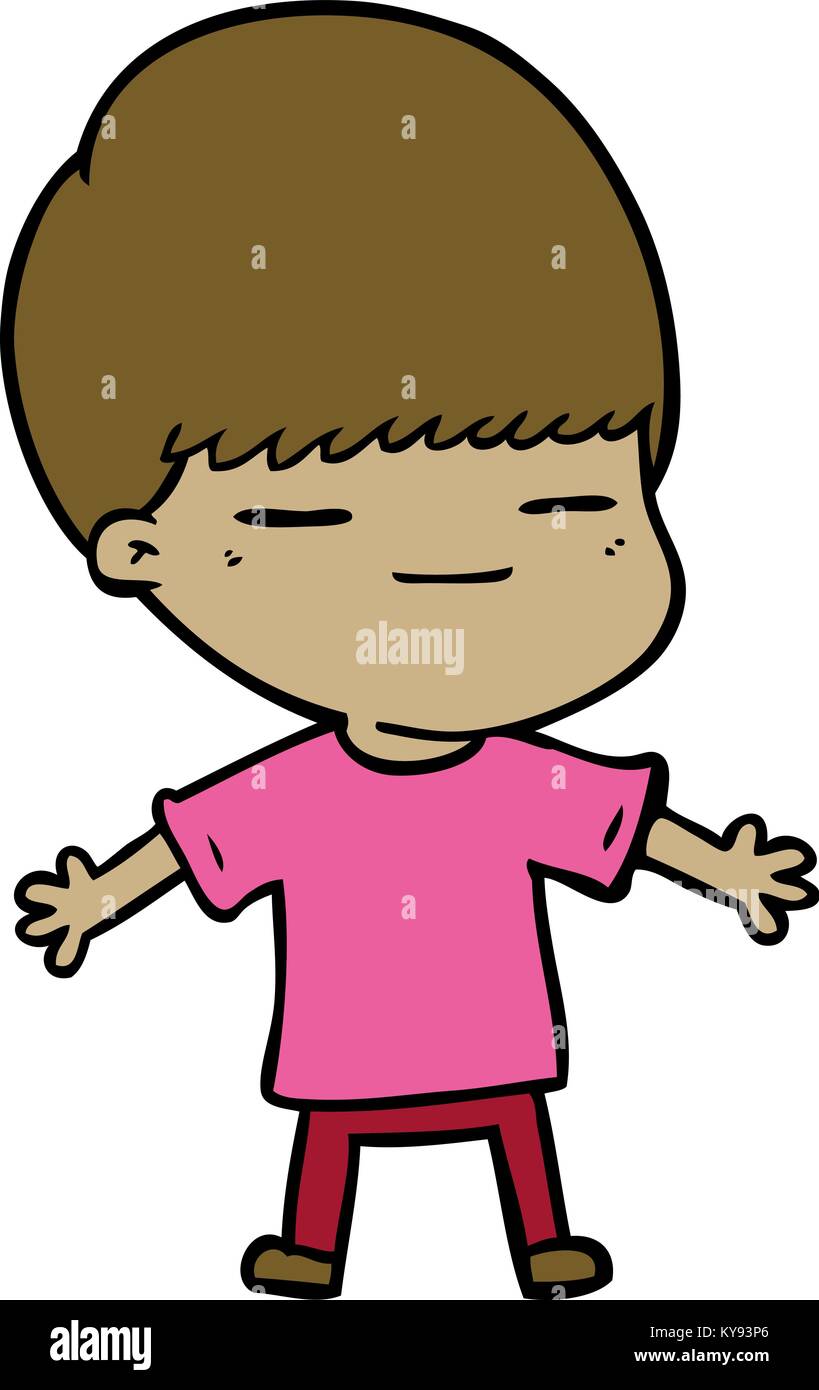 cartoon smug boy Stock Vector Image & Art - Alamy