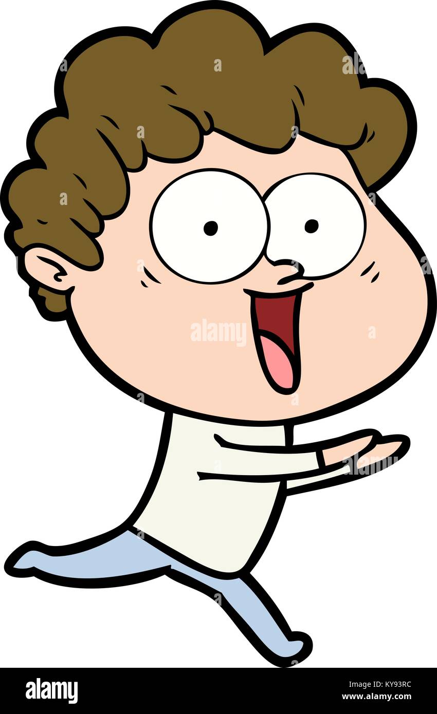 excited man cartoon Stock Vector Image & Art - Alamy