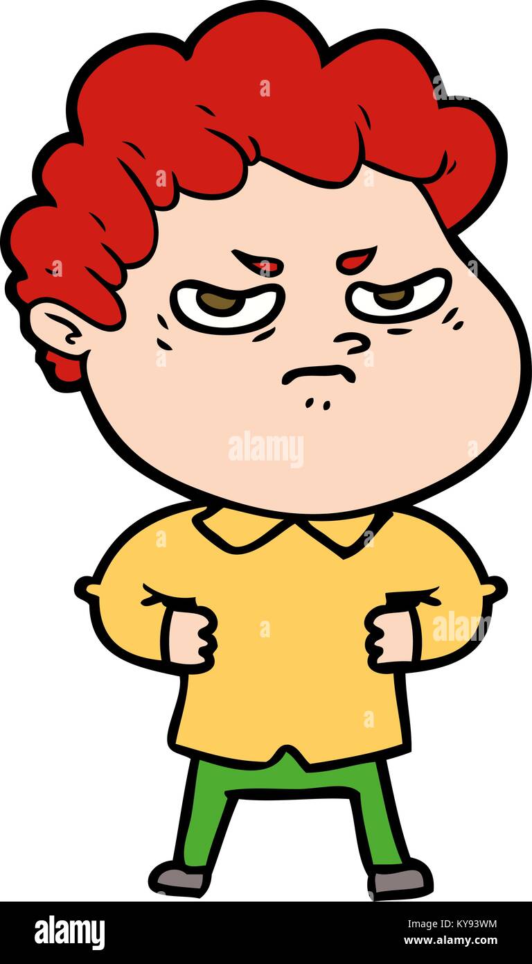 Cartoon Of Angry Man High Resolution Stock Photography and Images - Alamy