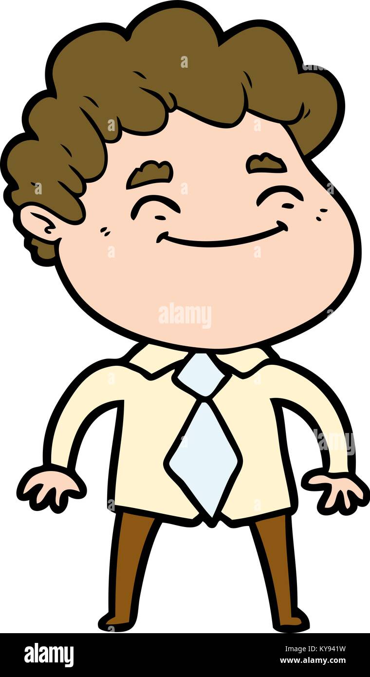 cartoon friendly man Stock Vector Image & Art - Alamy