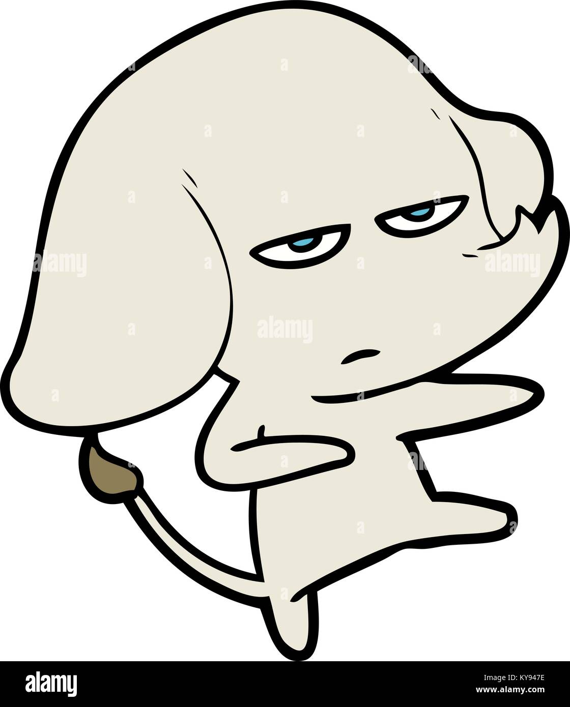 annoyed cartoon elephant Stock Vector Image & Art - Alamy