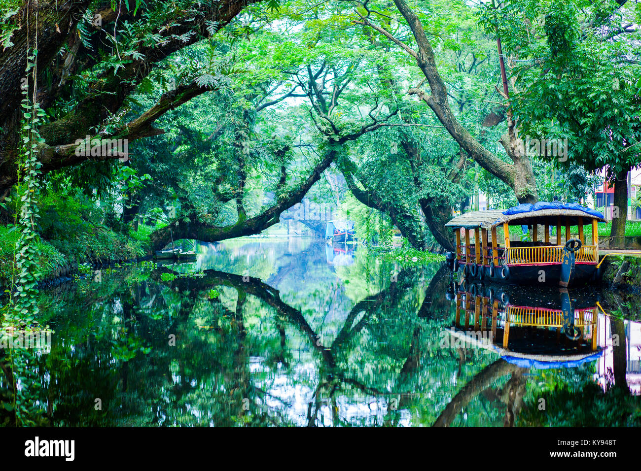 Backwaters of Alleppey Stock Photo - Alamy
