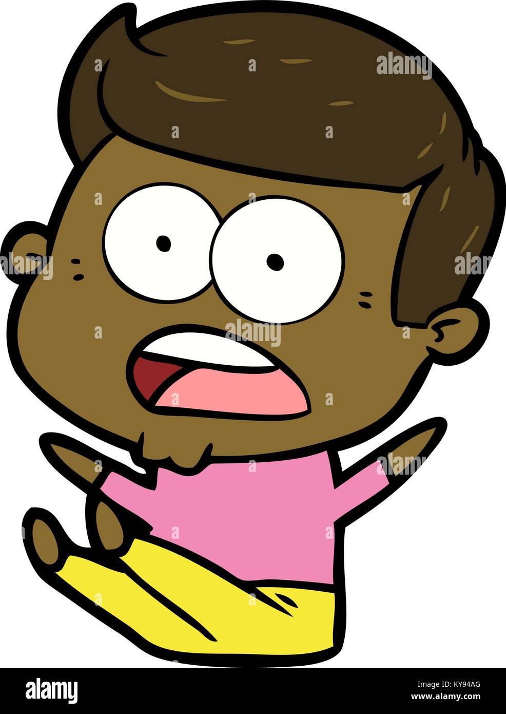 cartoon shocked man Stock Vector Image & Art - Alamy