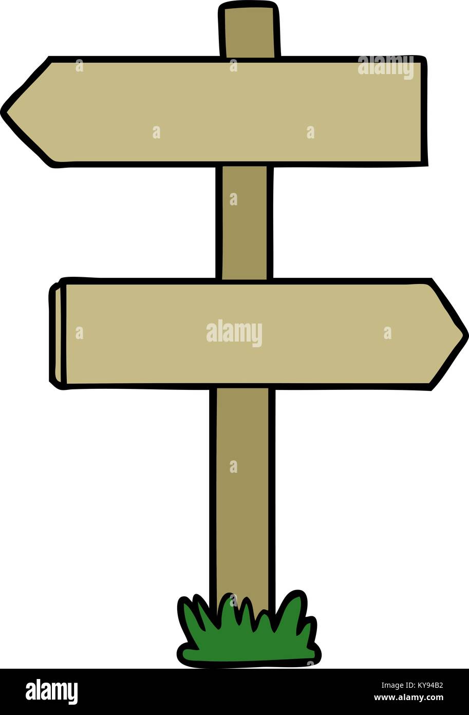 cartoon sign post Stock Vector Image & Art - Alamy