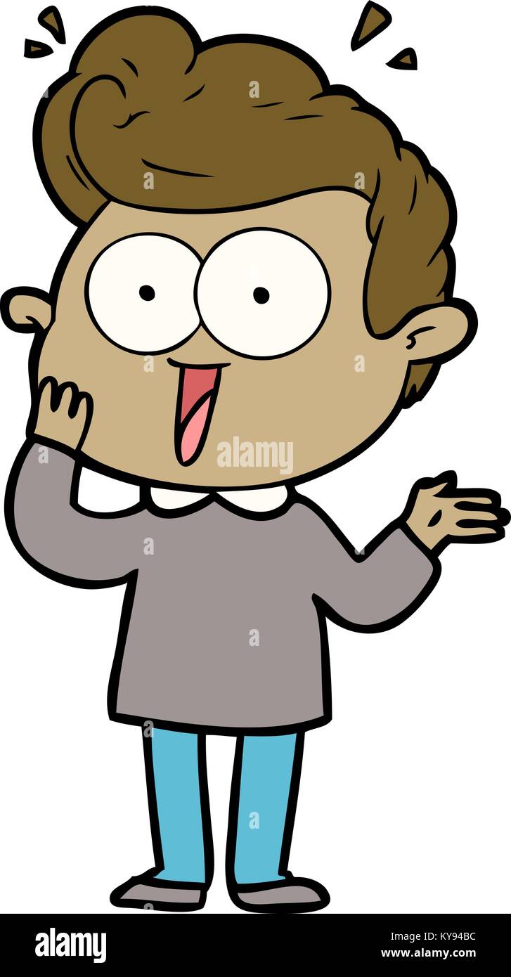 cartoon staring man Stock Vector Image & Art - Alamy