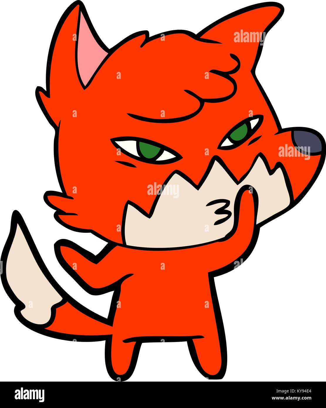 clever cartoon fox Stock Vector Image & Art - Alamy