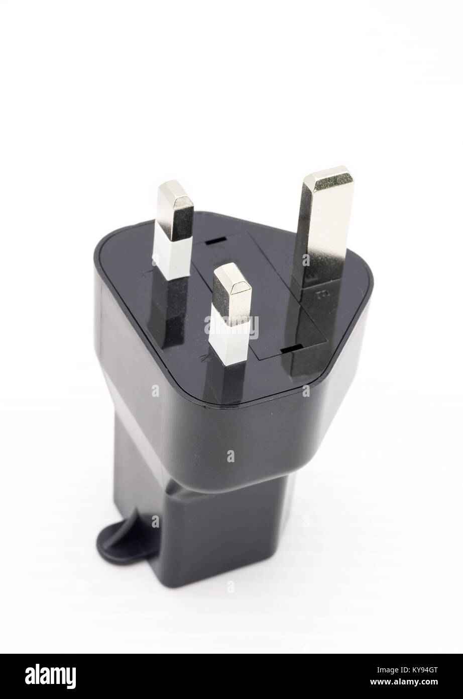 Power adapter socket electrical plug on white background Stock Photo ...