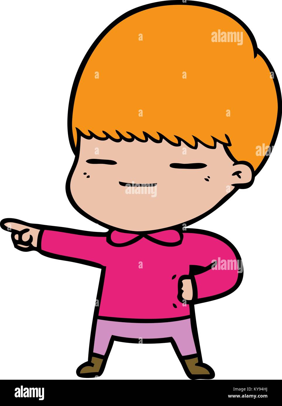 cartoon smug boy Stock Vector Image & Art - Alamy