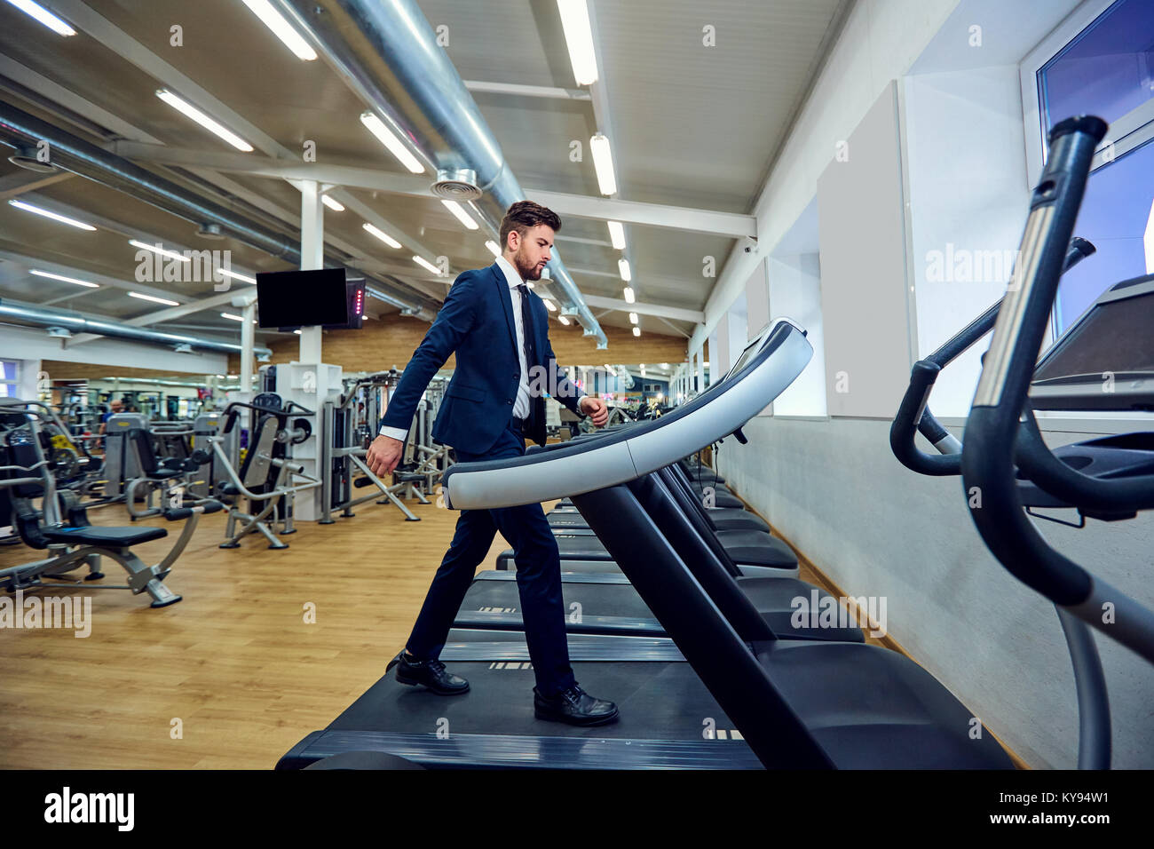 Man treadmill suit hi-res stock photography and images - Alamy