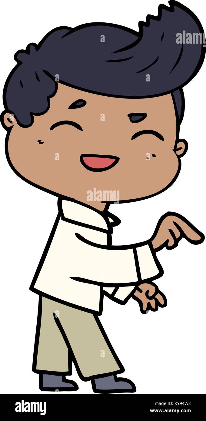 cartoon man laughing and pointing Stock Vector Image & Art - Alamy