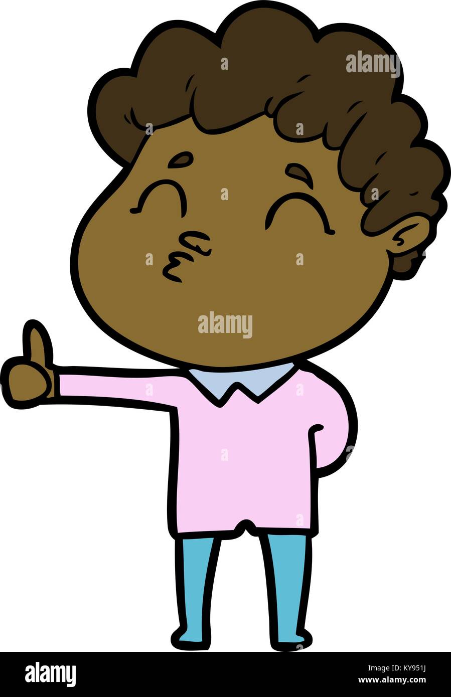 cartoon man pouting Stock Vector Image & Art - Alamy