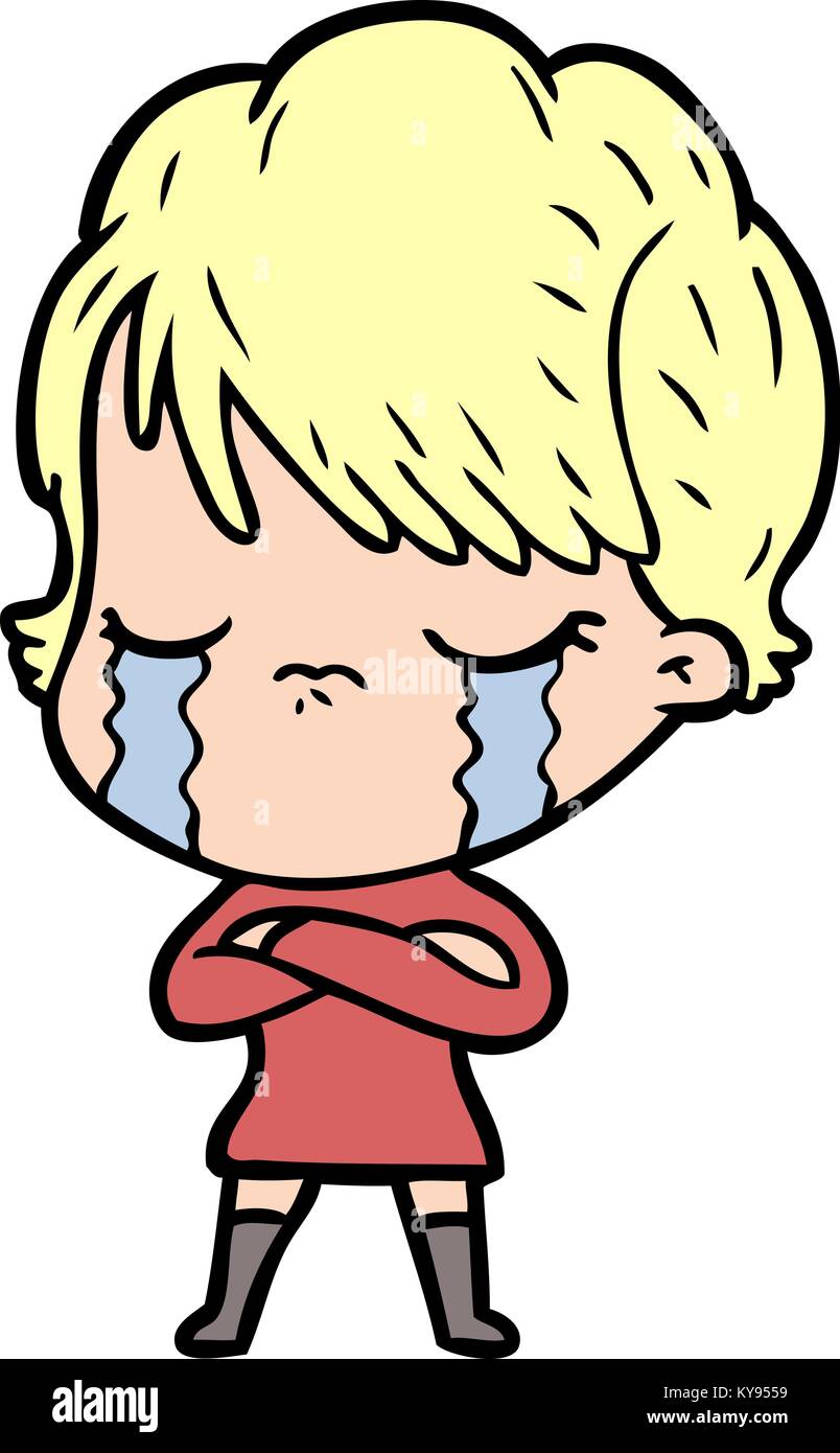 cartoon woman crying Stock Vector Image & Art - Alamy