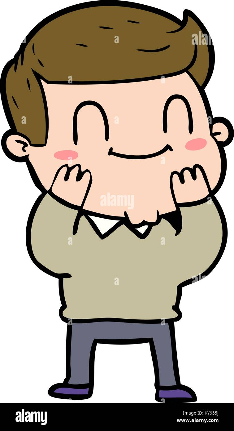 cartoon friendly man Stock Vector Image & Art - Alamy